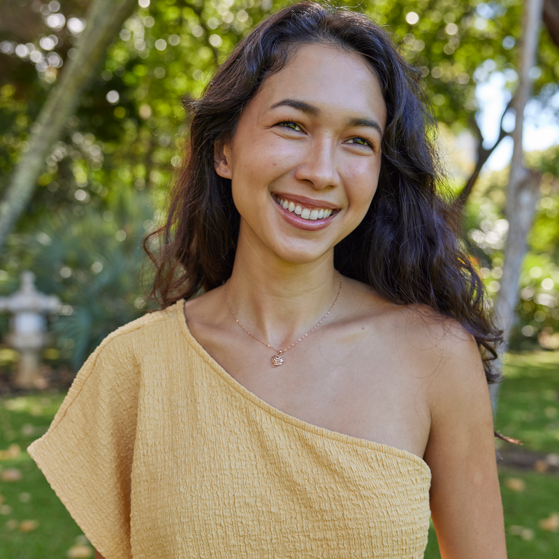 Aloha Heart Pendant in Rose Gold - 12mm
