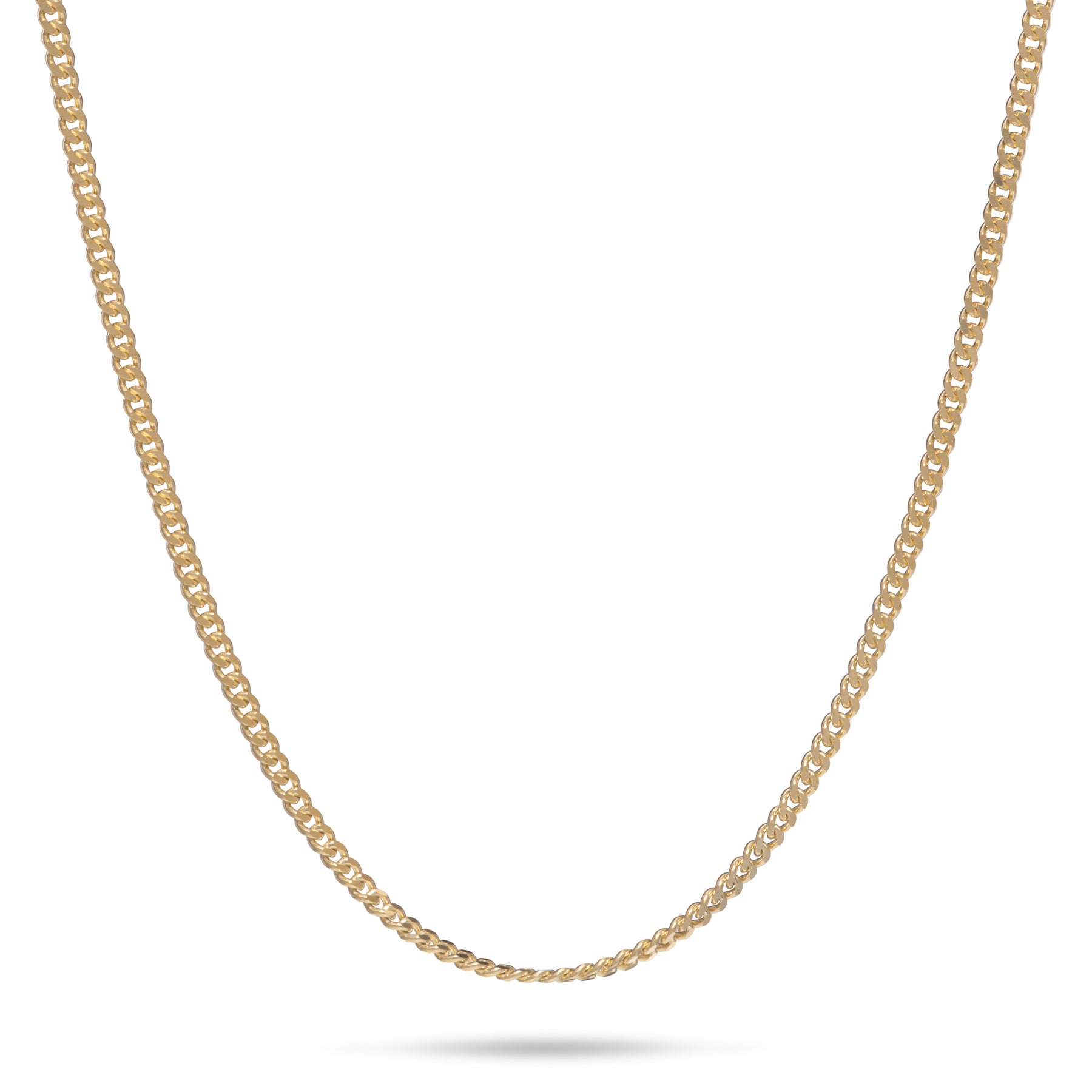 18" 1.5mm Gourmette Chain in Gold
