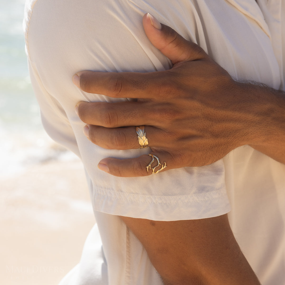 Maile Ring in Gold - 10mm