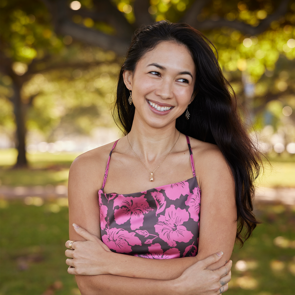 Pick A Pearl Pineapple Cage Pendant in Gold