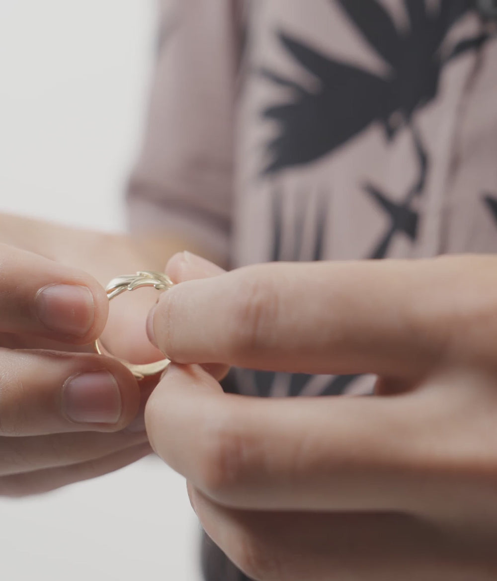 Maile Ring in Gold - 10mm