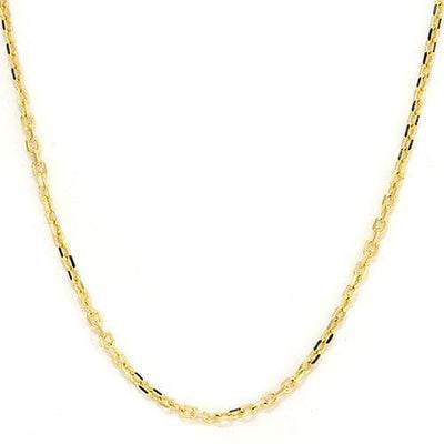24" Adjustable 1.0mm Cable Chain in Gold