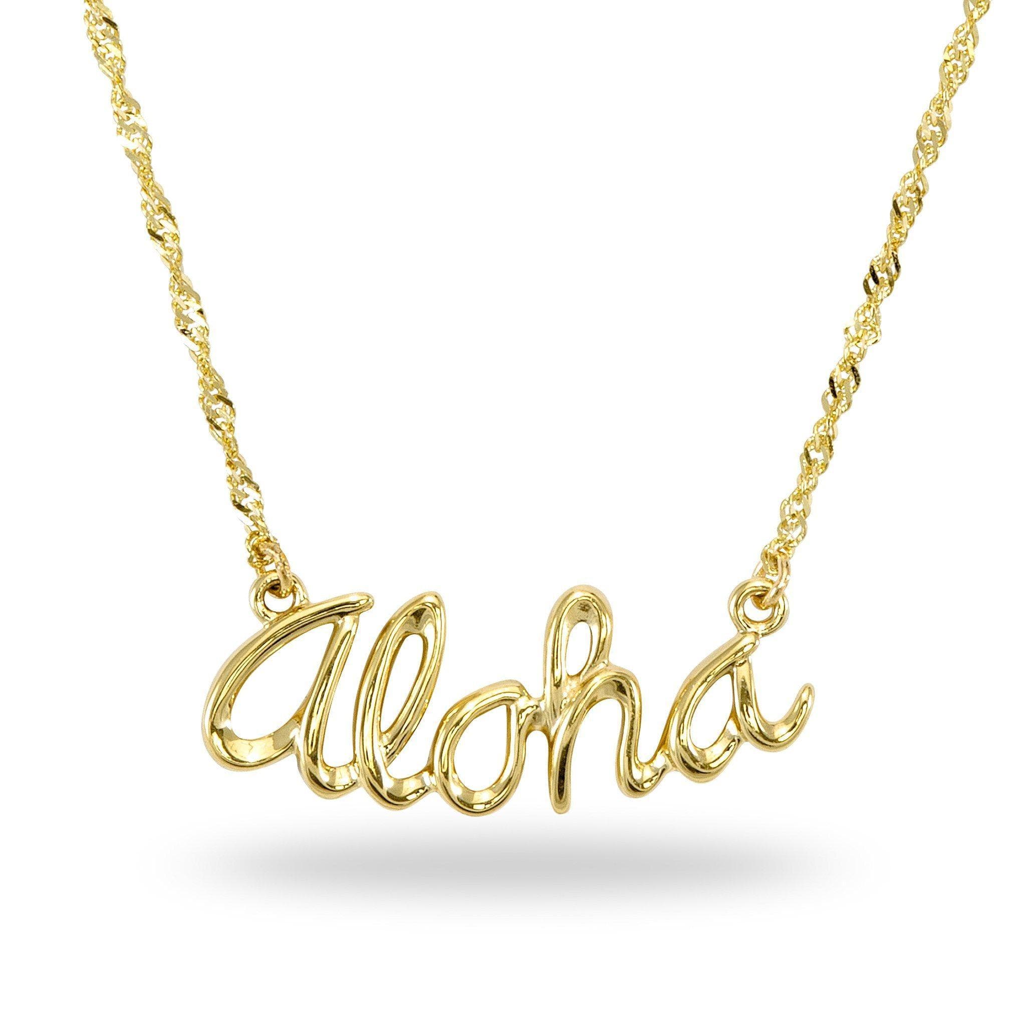 16" Aloha Necklace in Gold